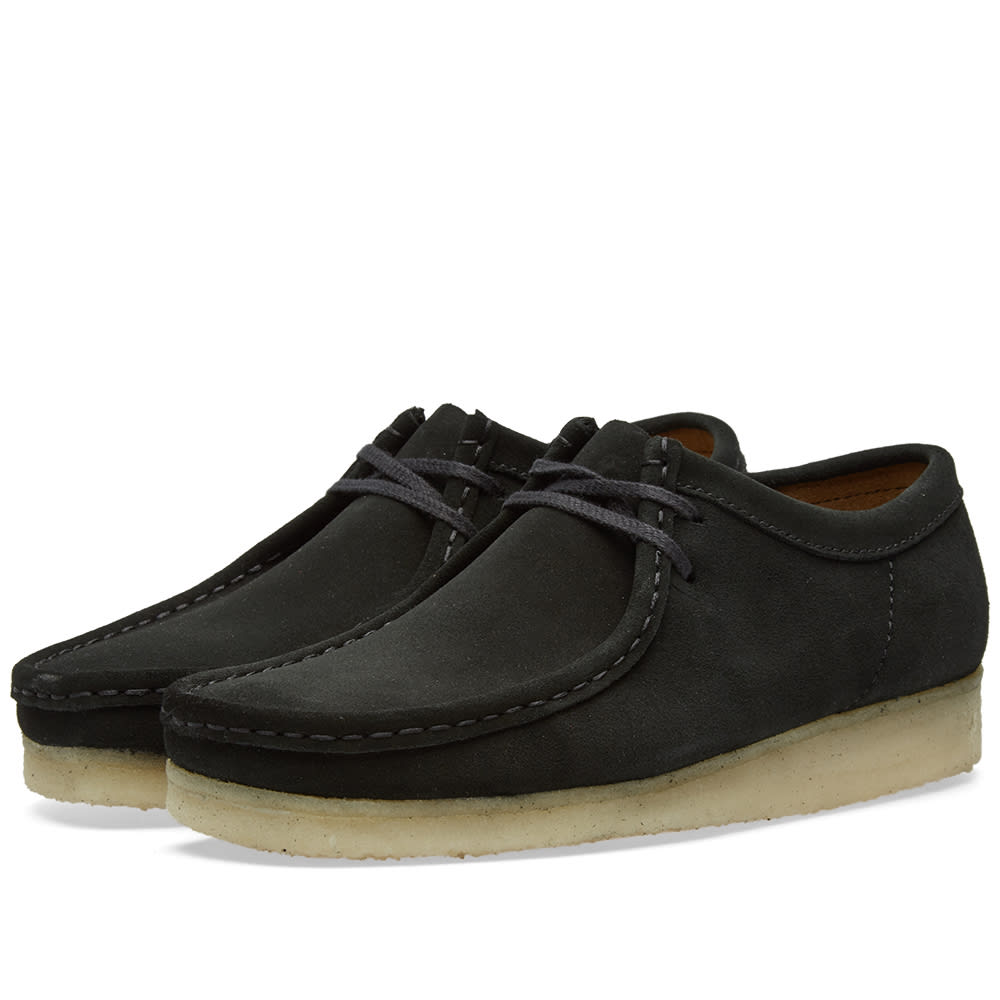 Clarks Originals Wallabee Black Suede Natural 