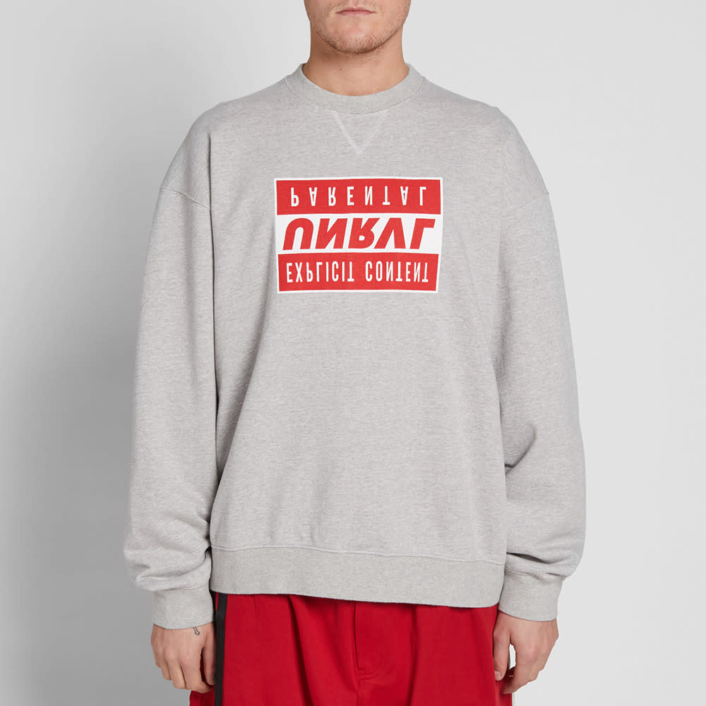 Unravel Project Explicit Crew Sweat Grey End Au
