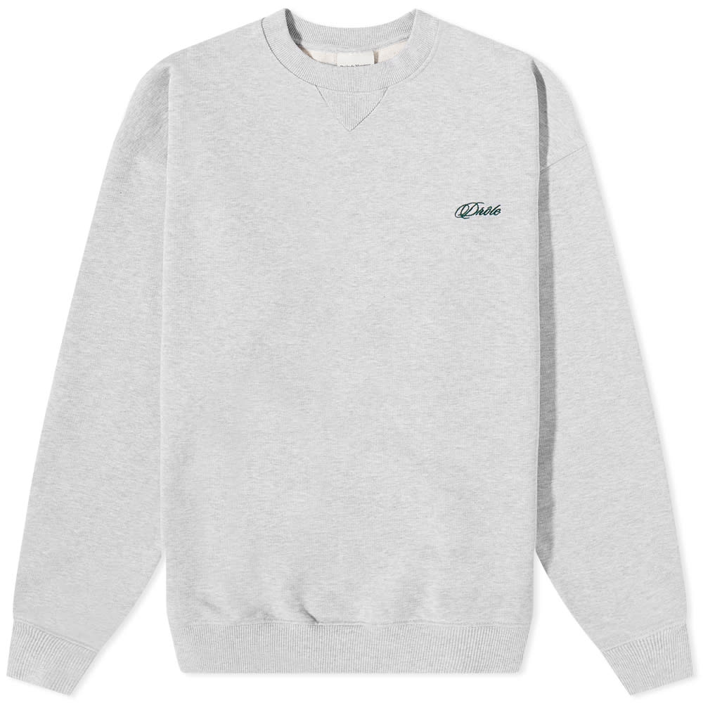 Drôle de Monsieur Logo Crew Sweat Light Grey | END. (GB)