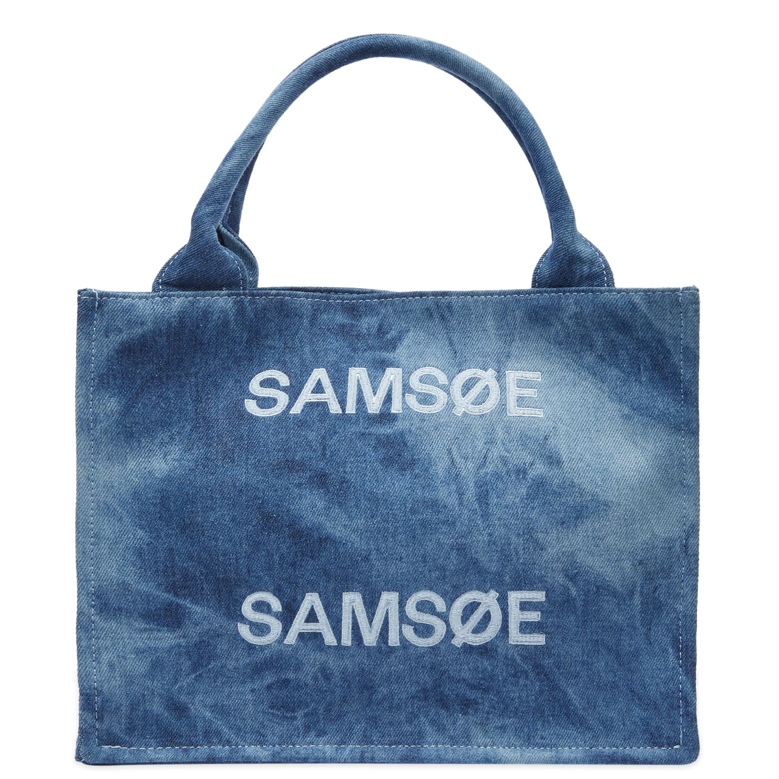 Samsøe Samsøe Denim Logo Bag Washed Denim | END. (GB)