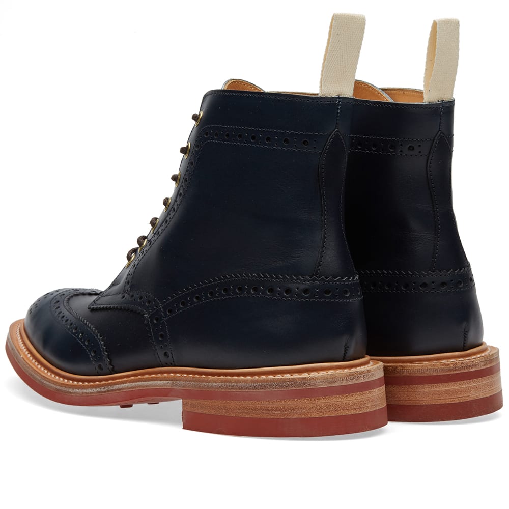 END. (Europe) x Tricker's Club Sole Stow Boot Navy & Red | END. (Europe)