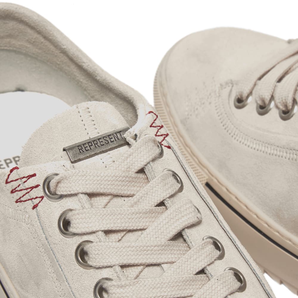 Represent Alpha Low Suede Sneaker Vintage White | END. (US)