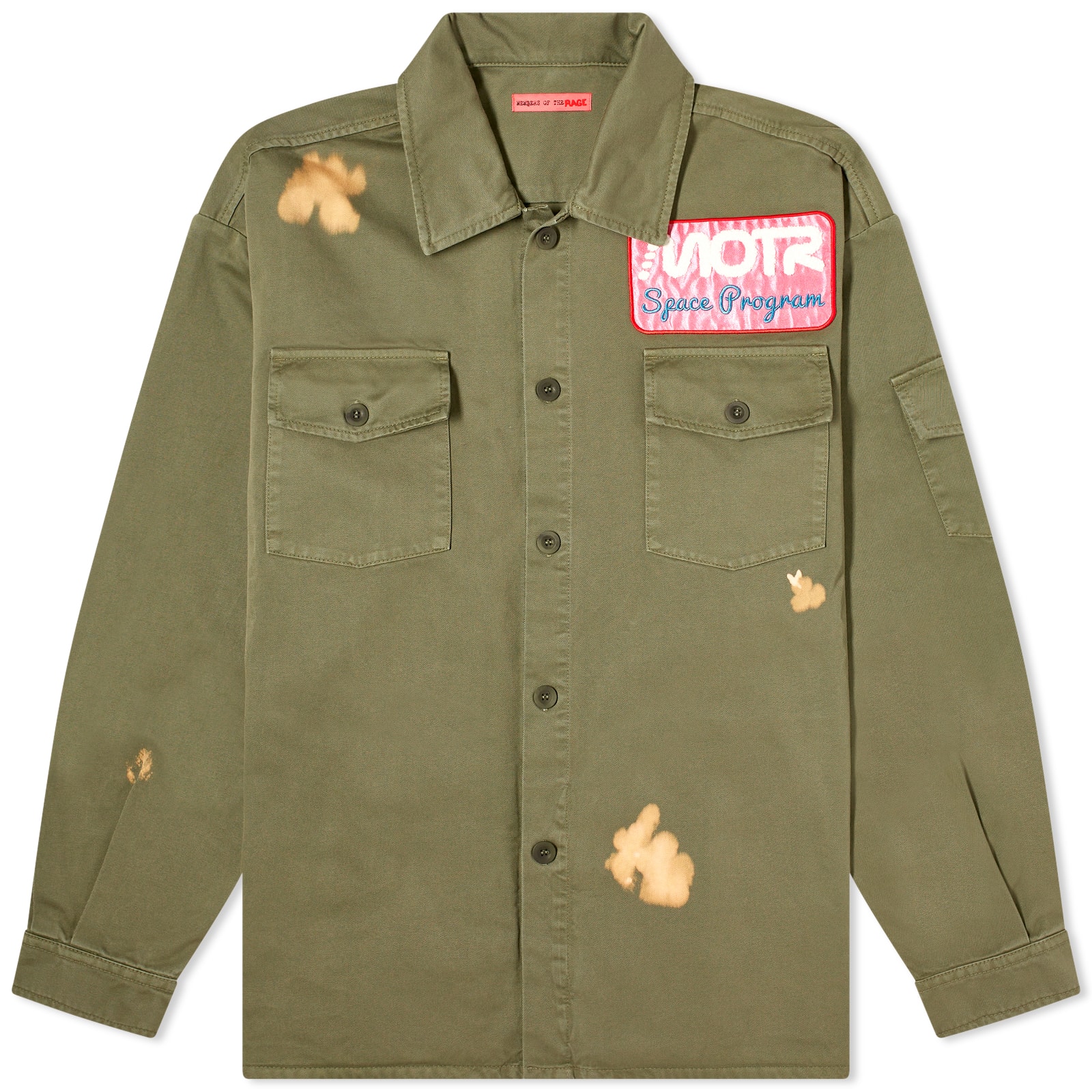 Members of the Rage Space Program Overshirt Military Green | END.