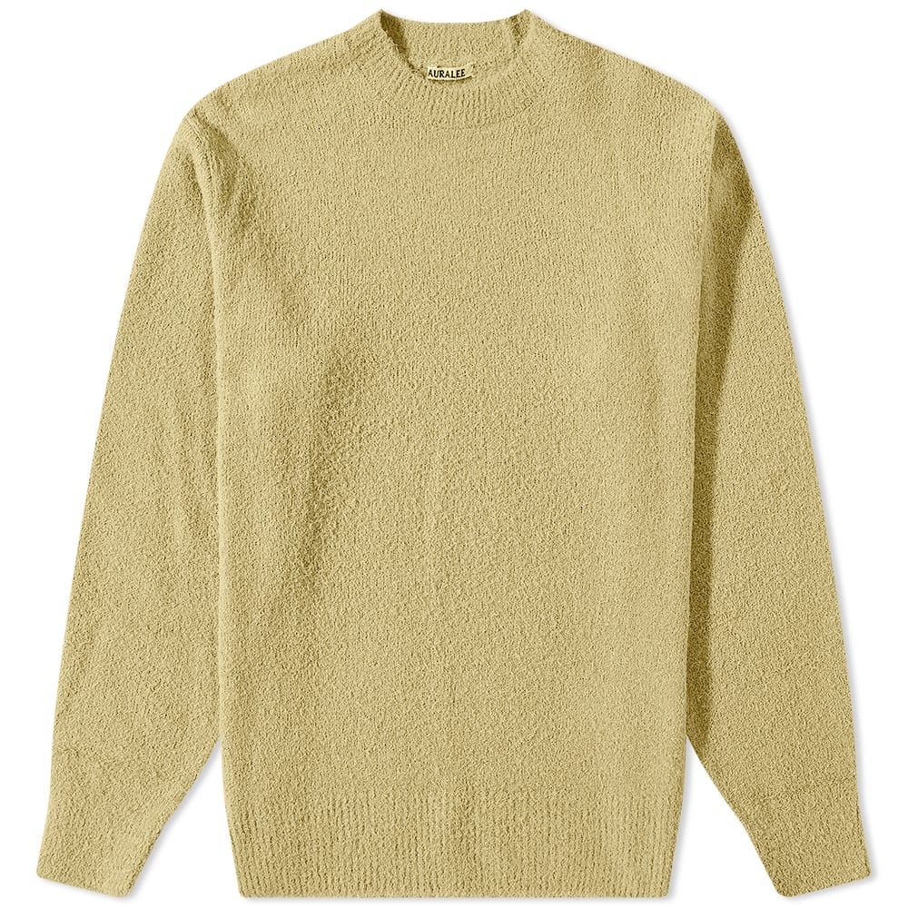 Auralee Cotton Linen Crew Knit Light Green | END. (KR)