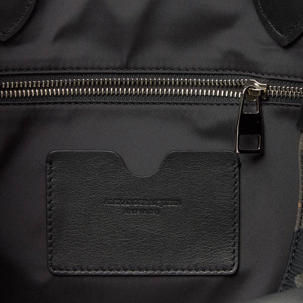 Alexander McQueen Camo Skull Shopper Bag Khaki & Multi | END. (UK)