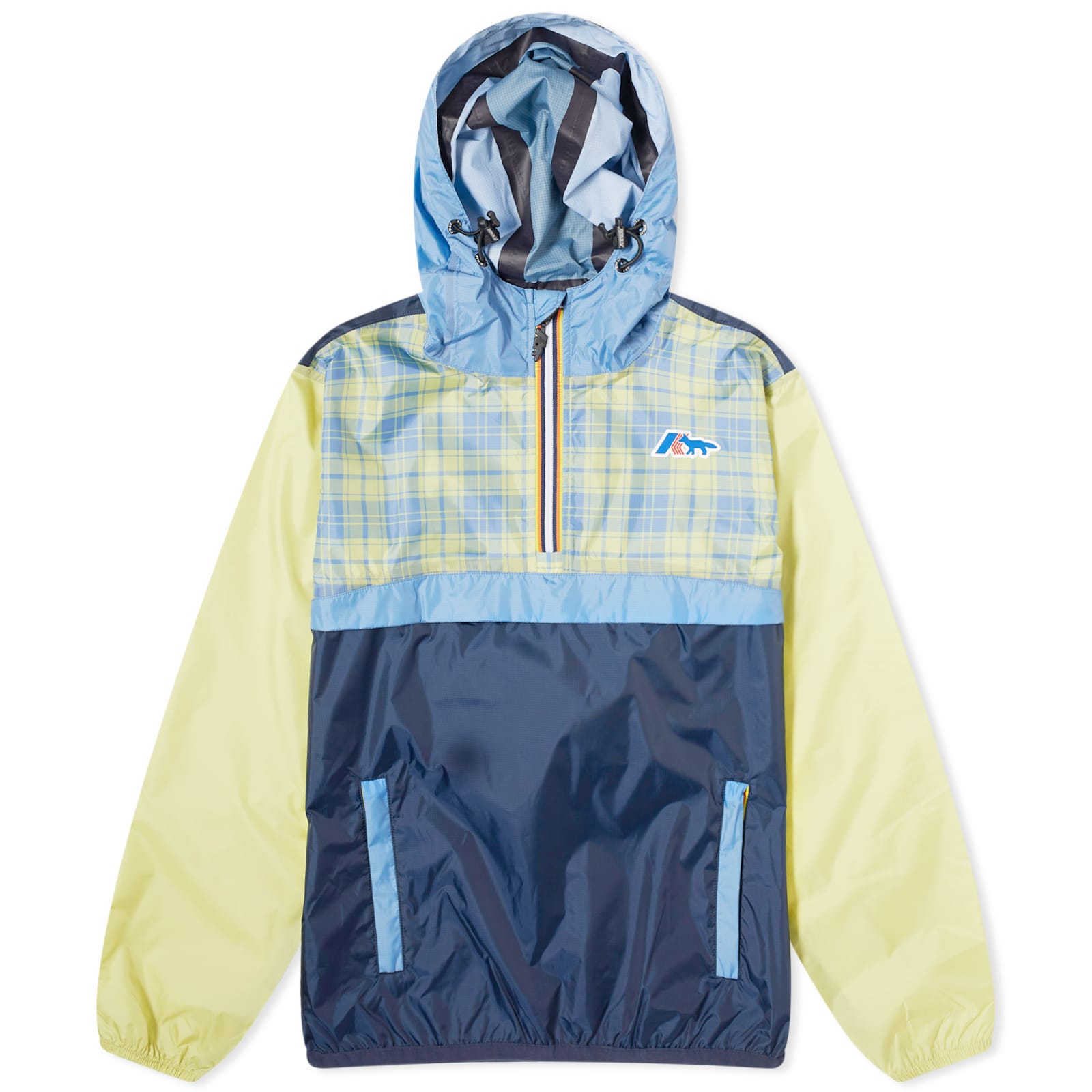 Maison Kitsuné x K-Way Leon Half Zip Jacket Chalk Yellow | END. (JP)