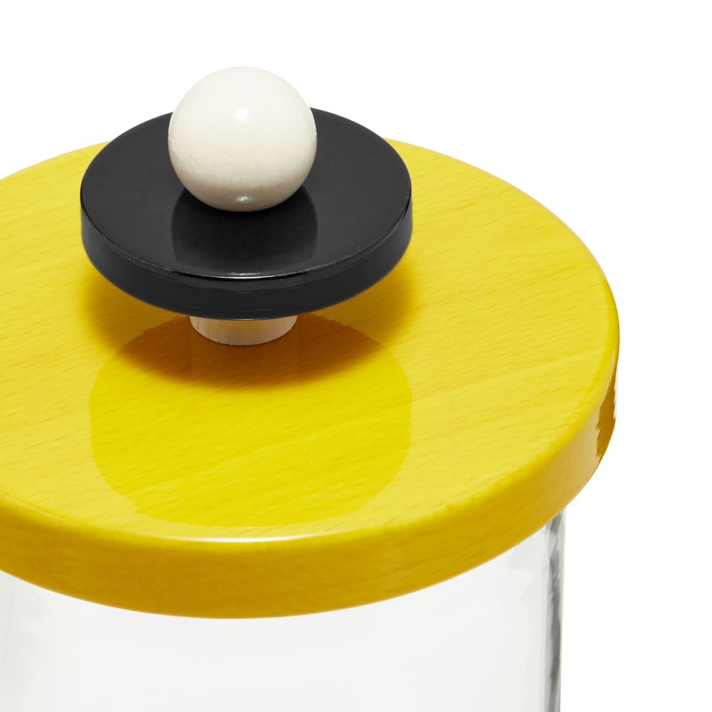 Alessi Glass Jar Yellow, Black & White | END. (US)