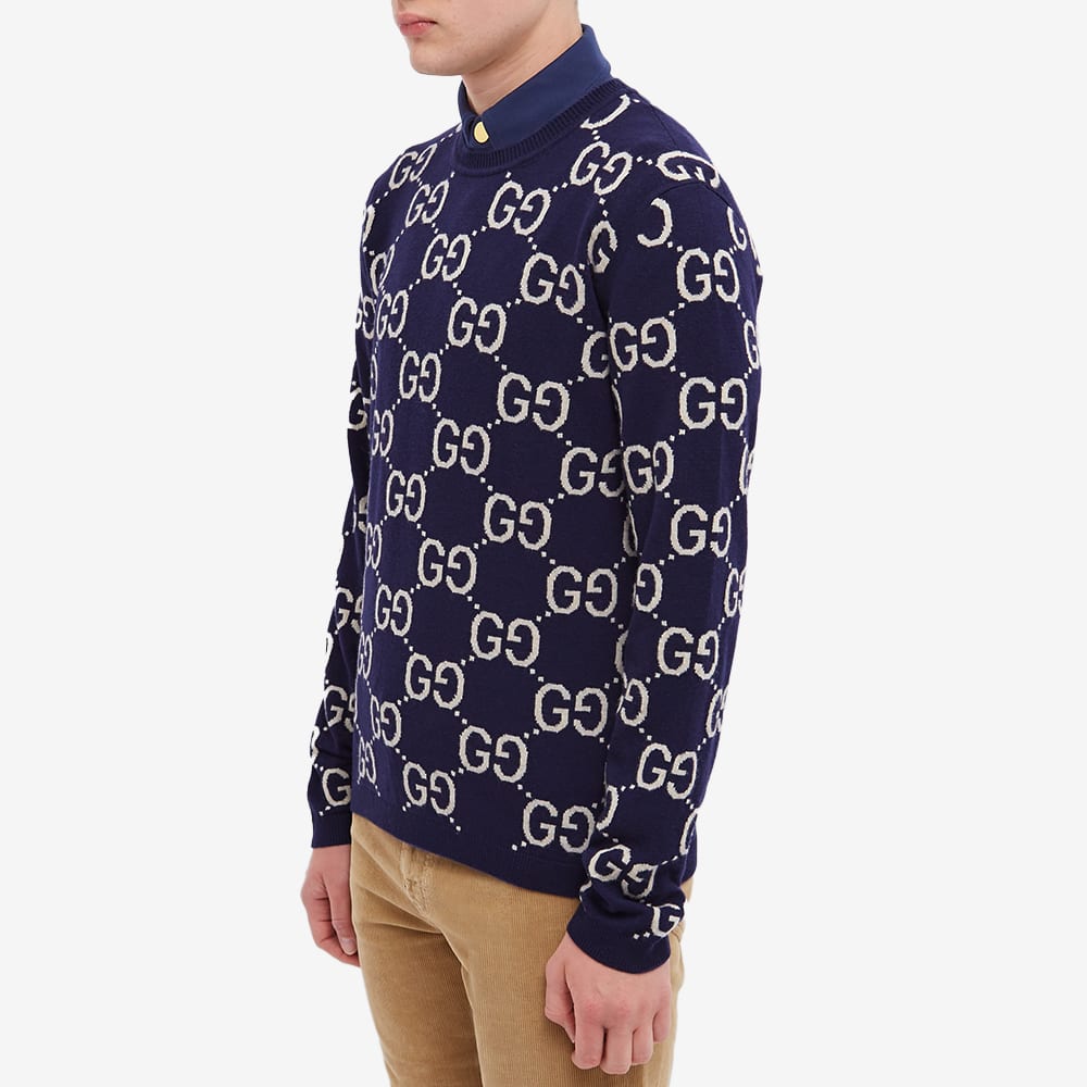 Gucci GG All Over Crew Neck Navy | END. (US)