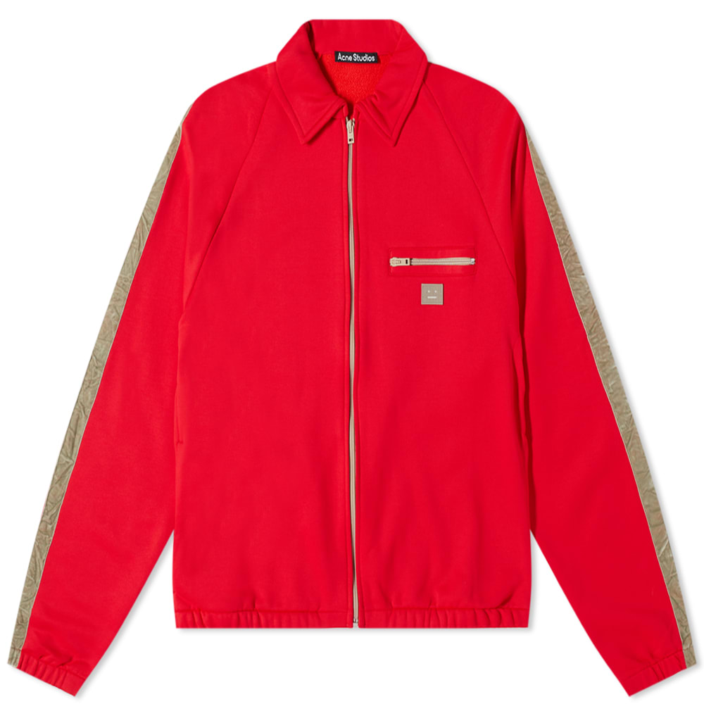 Acne Studios Fremont Retro Face Track Top Sharp Red | END. (US)