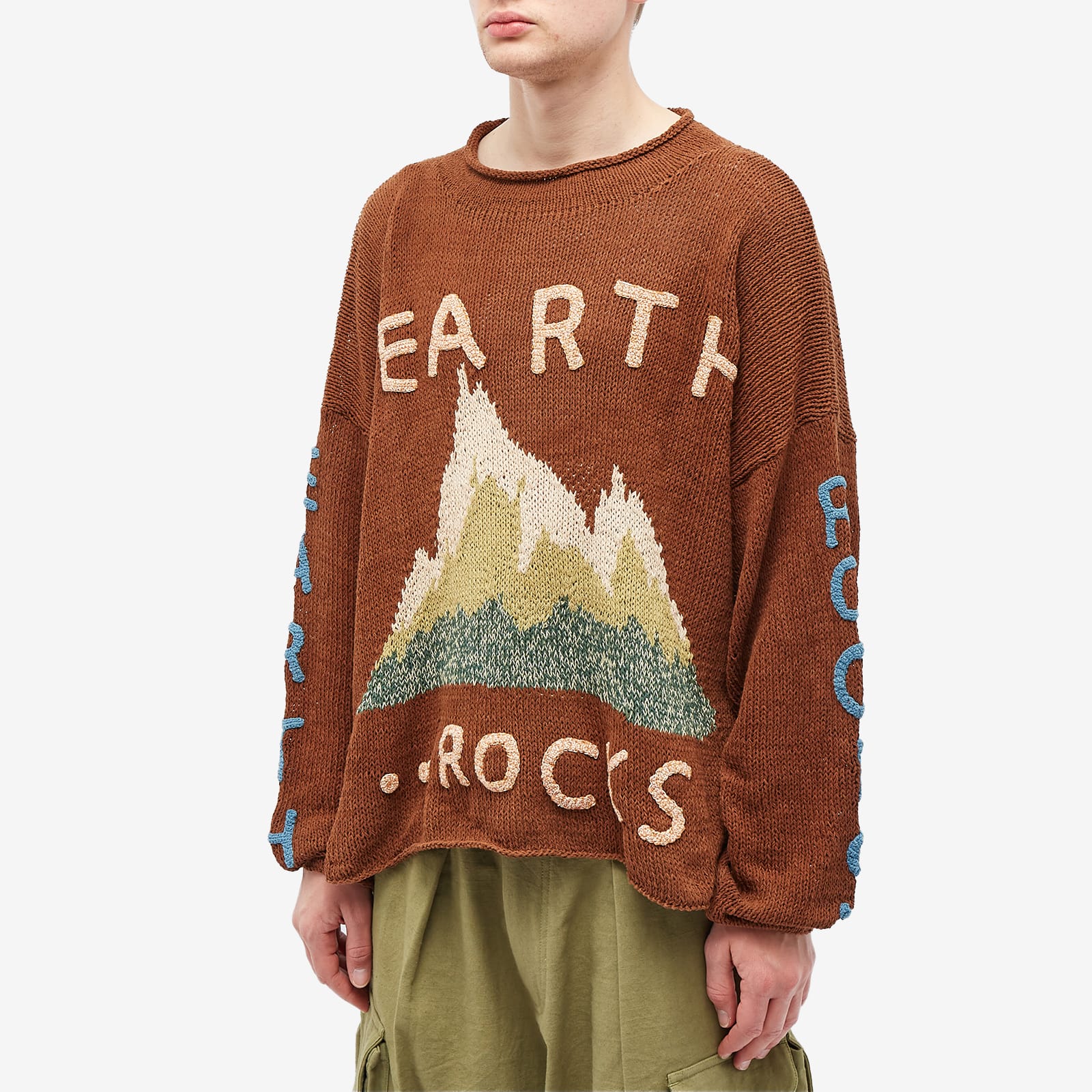 Story mfg. Earth Rocks Rollneck Knit Brown Earth Rocks | END. (US)