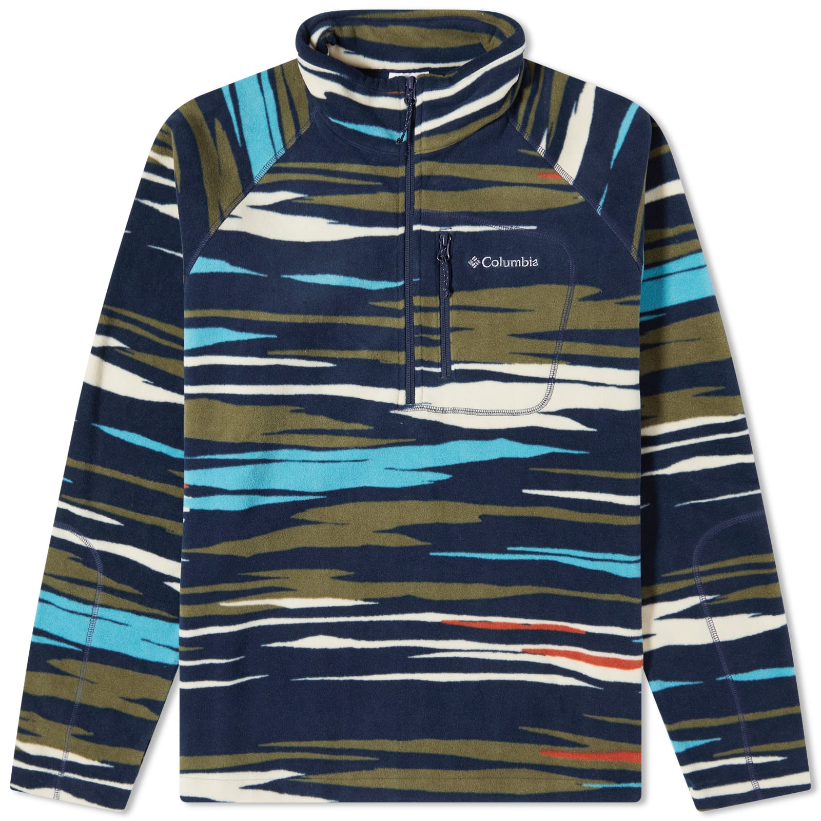 Columbia Fast Trek™ Printed Half Zip Fleece Collegiate Navy Skyscape ...