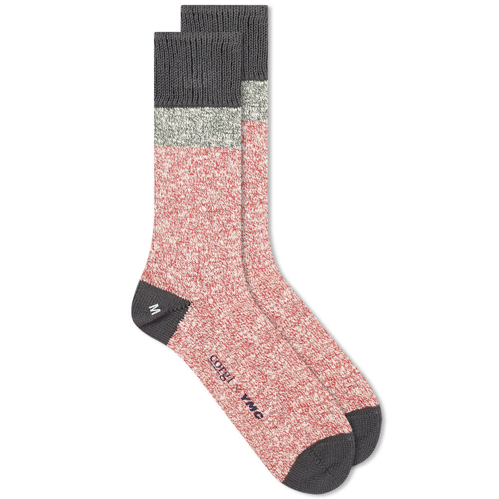 YMC Slub Sock Red | END. (AR)