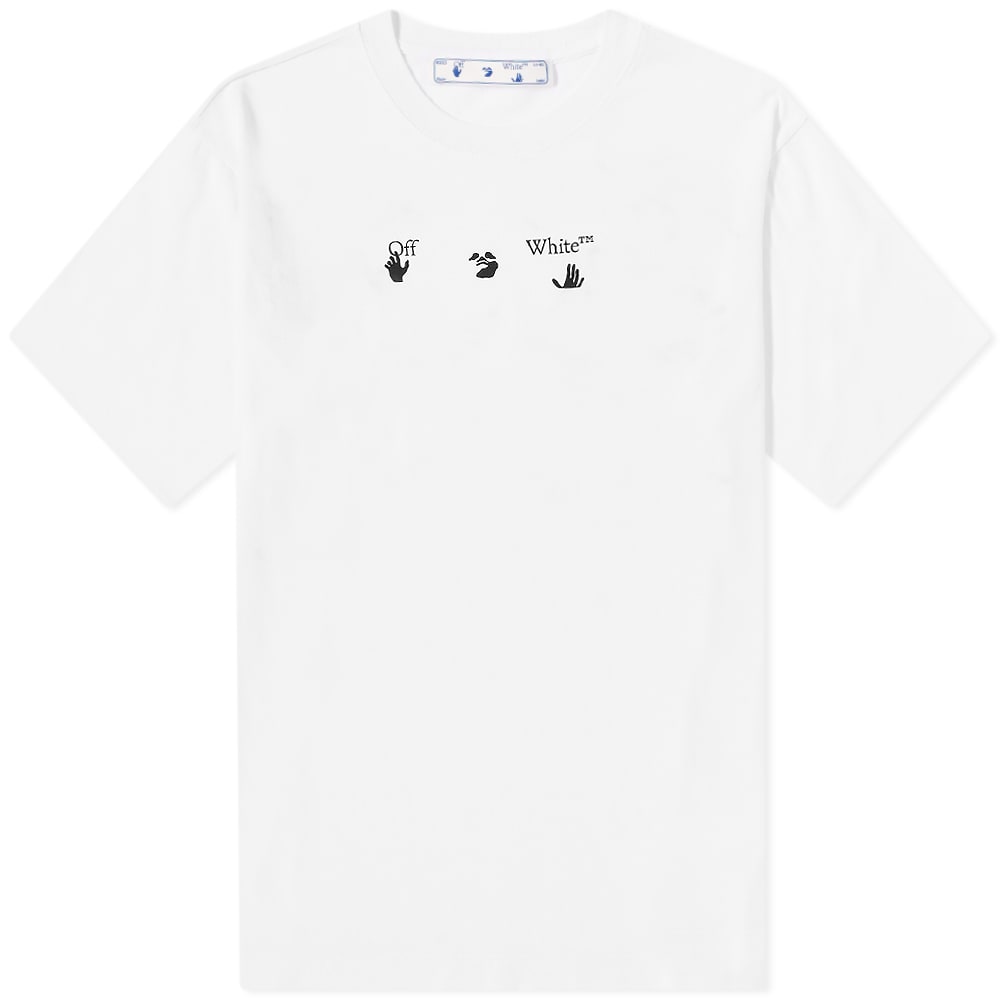 Off-White Paint Splat Arrow Skate T-Shirt White | END. (GB)