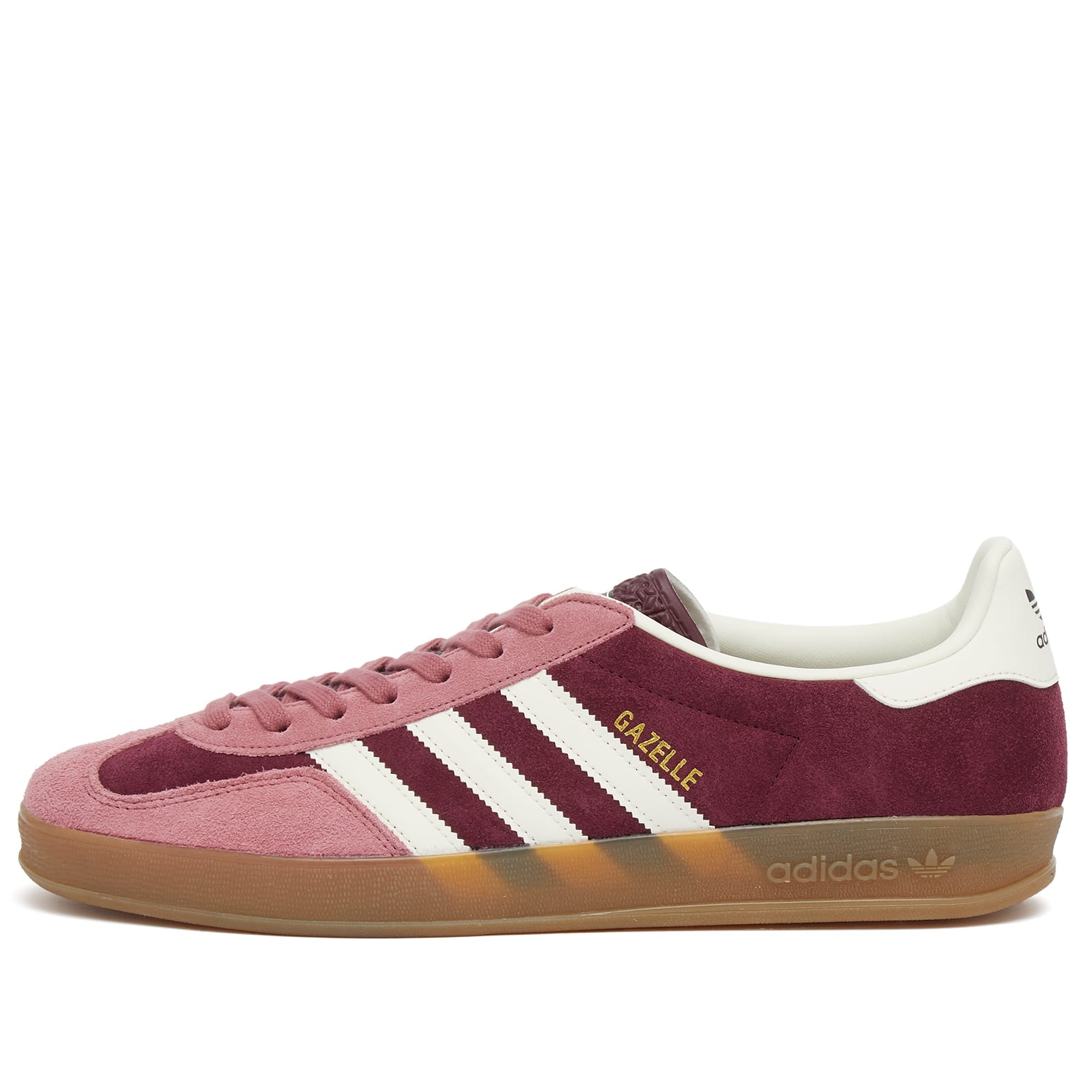 Adidas Gazelle Indoor Maroon, Ftwr White & Preloved Crimson | END. (US)
