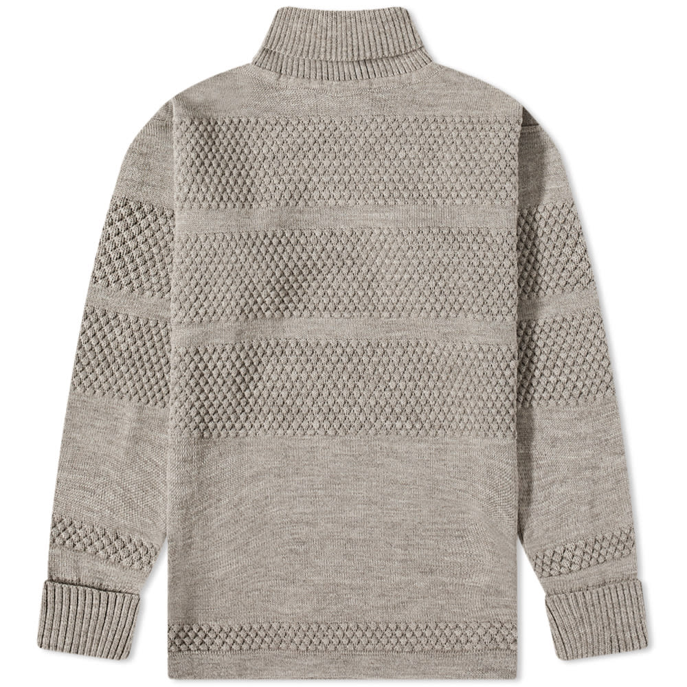 S.N.S. Herning Fisherman Roll Neck Knit Natural Greige | END. (US)