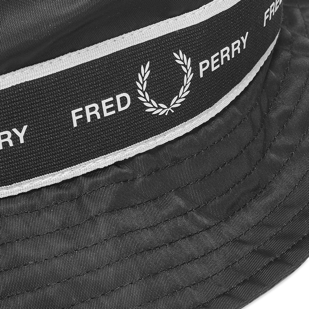 Fred Perry Taping Bucket Hat Black | END. (UK)