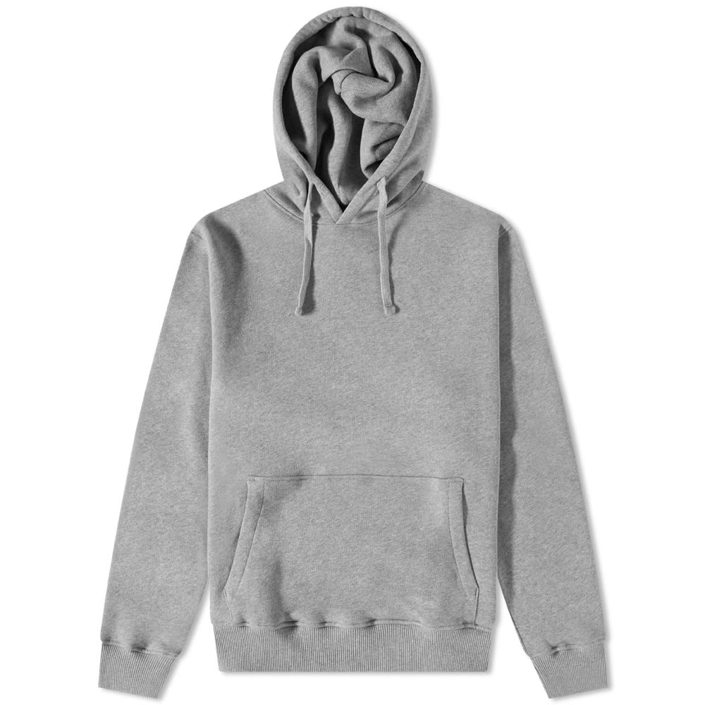 Organic Basics Organic Cotton Mid-Weight Hoody Grey Melange | END. (US)