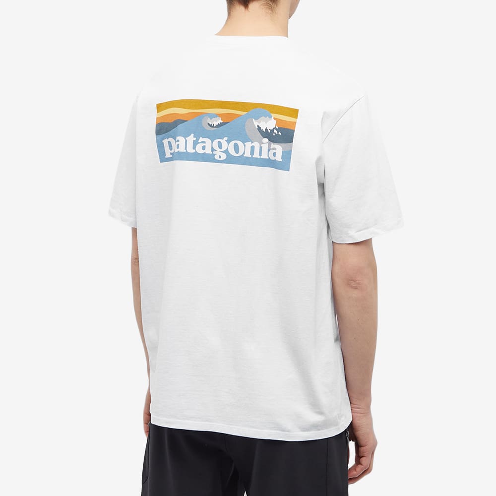 Patagonia Boardshort Logo Pocket Responsibili-Tee White | END. (DK)