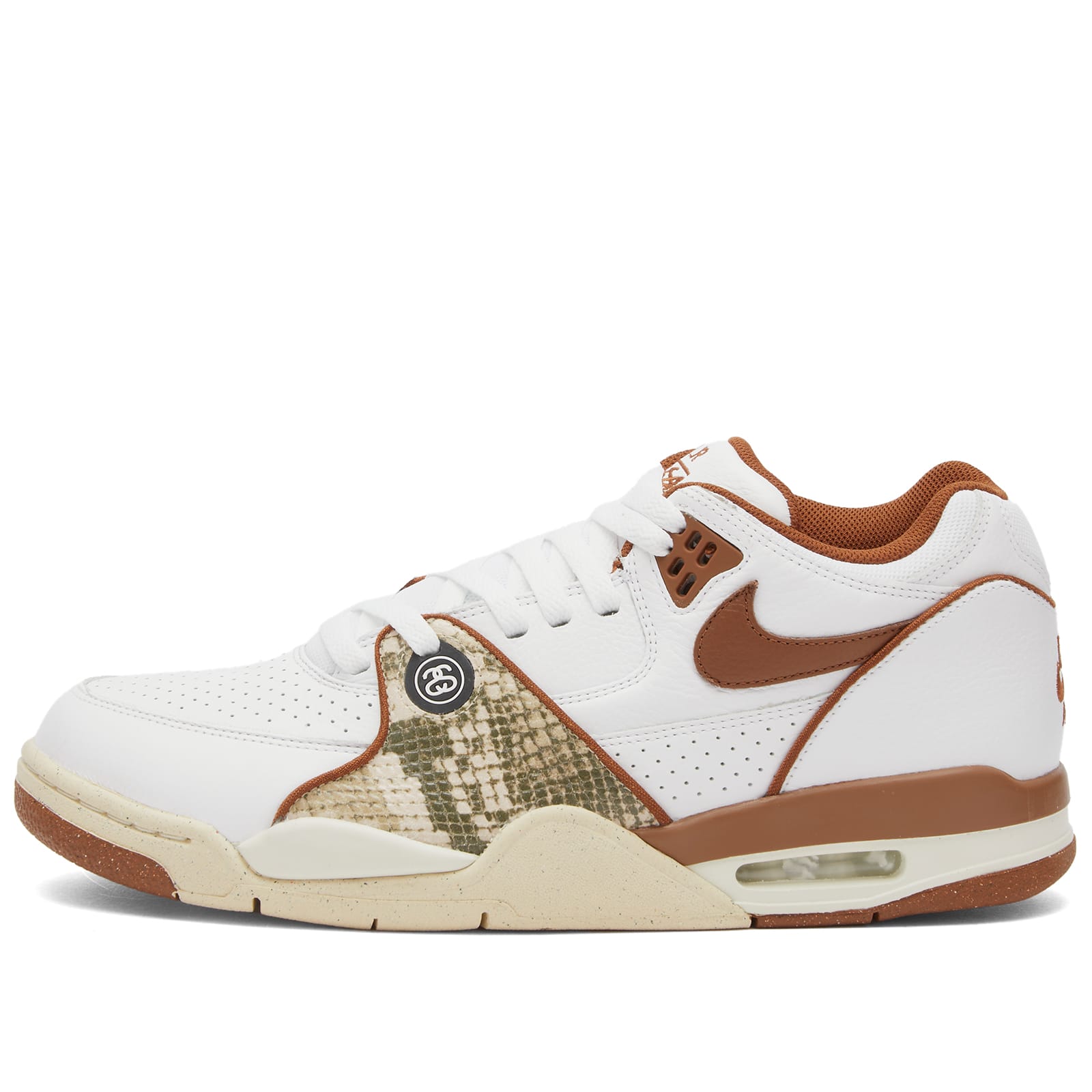 Nike x Stussy Air Flight '89 Low SP White, Pecan & Fossil | END. (US)