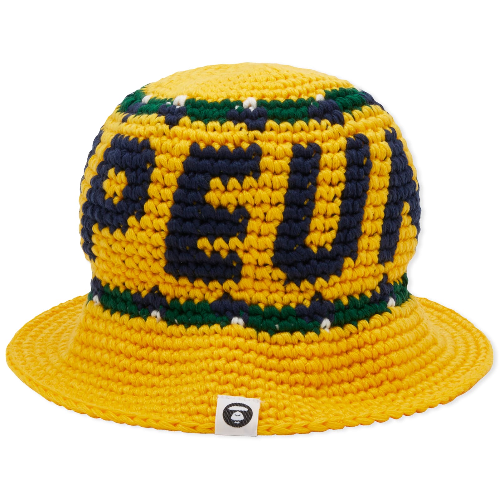 AAPE Knitted Beanie Hat Yellow | END. (US)