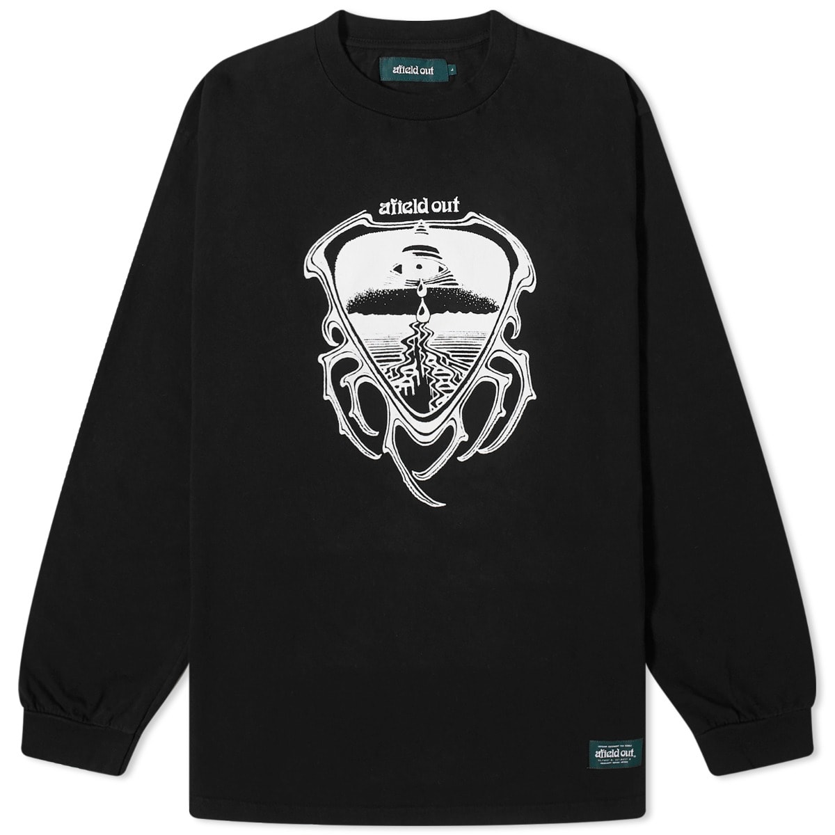 Afield Out Long Sleeve Perception T-Shirt Black | END. (US)