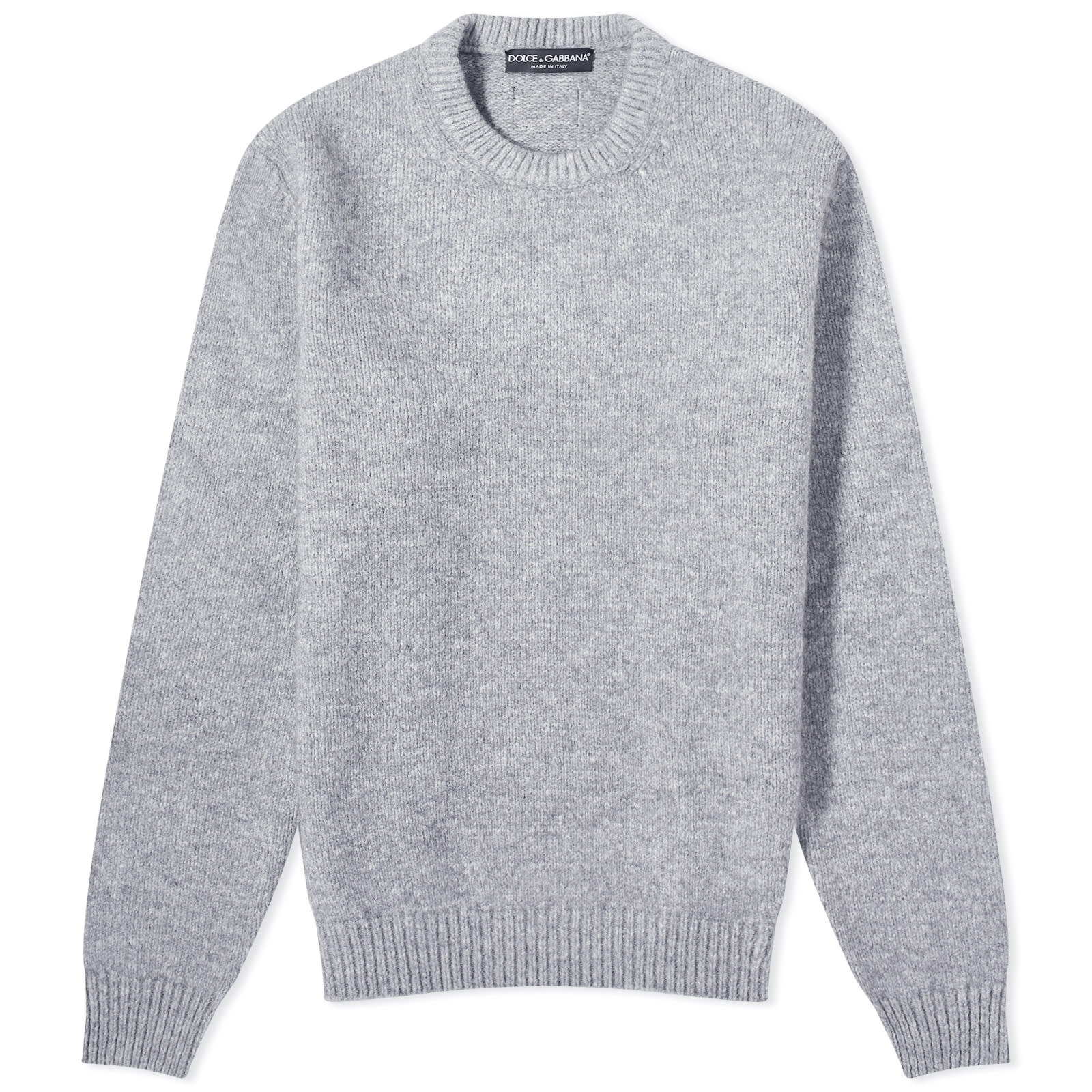 Dolce & Gabbana Catwalk Crew Neck Knit Grey Marl | END. (GB)