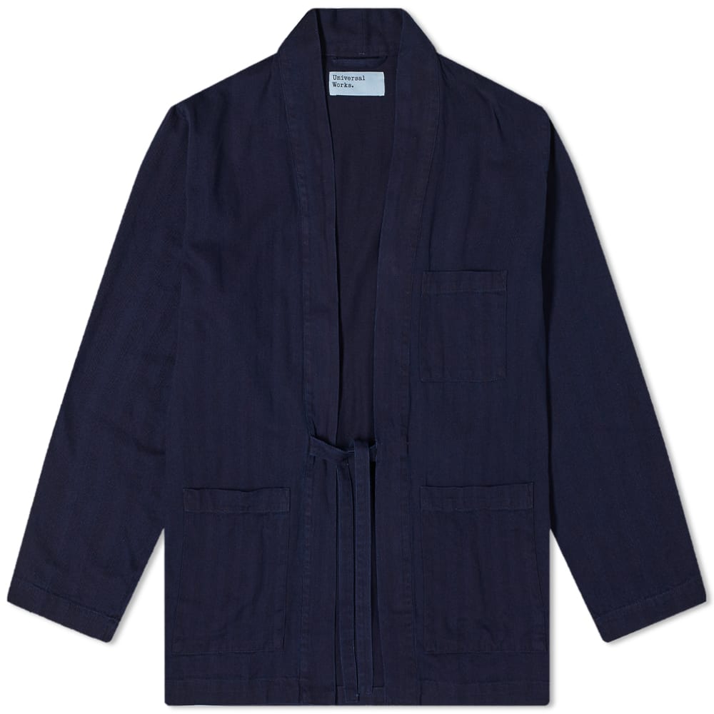 Universal Works Herringbone Denim Kyoto Work Jacket Indigo | END. (AR)
