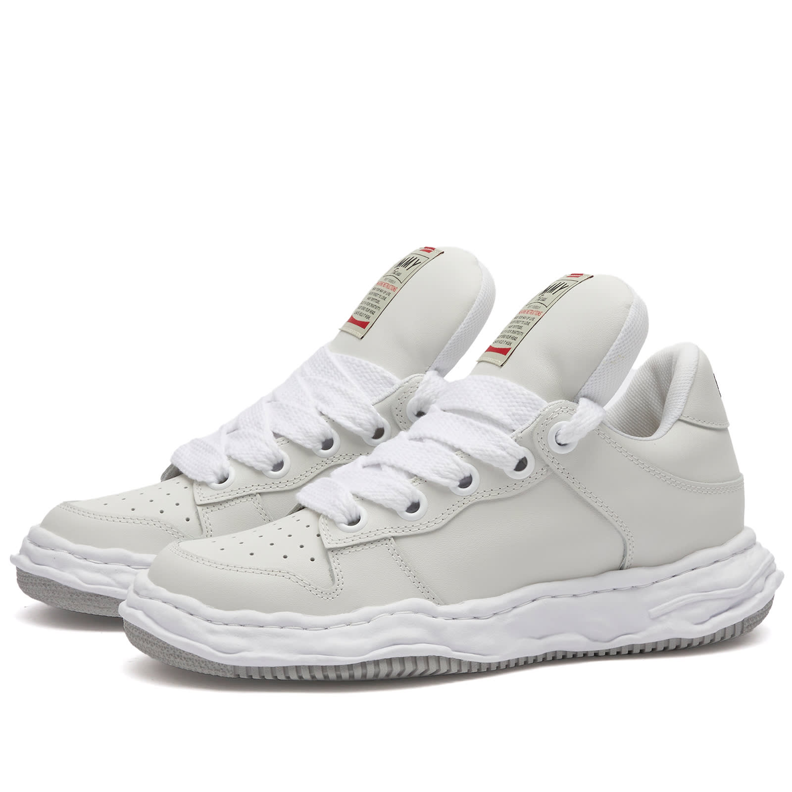 Maison MIHARA YASUHIRO Wayne Orignal Sole Low Leather Puffer White | END.