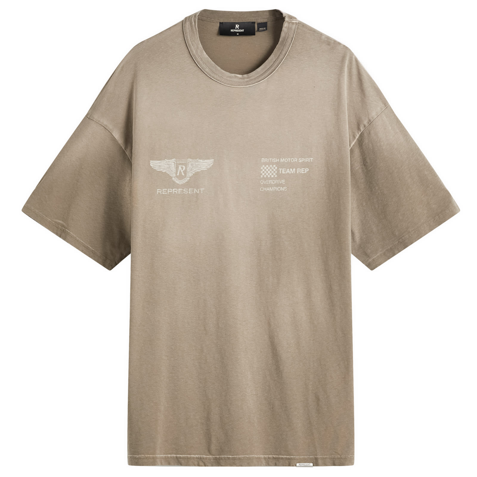 Represent Team Rep T-Shirt Dark Taupe | END. (US)