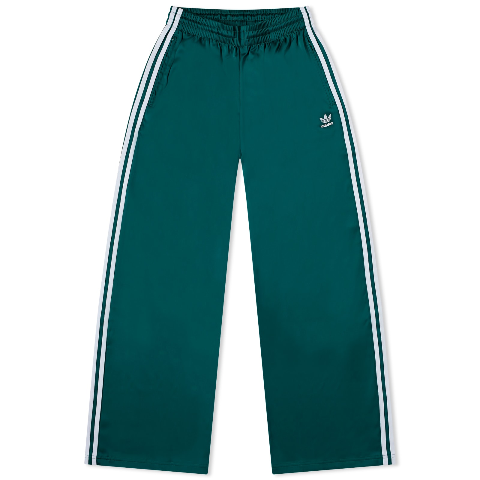 Adidas Wide Leg Satin Track Pant Collegiate Green | END.