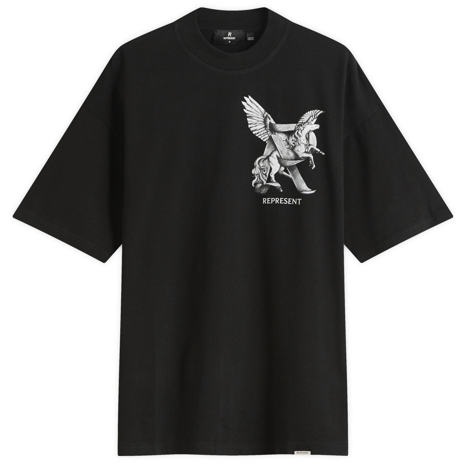 Represent Men's Elegance In Motion T-Shirt Jet Black - Curated Menswear
