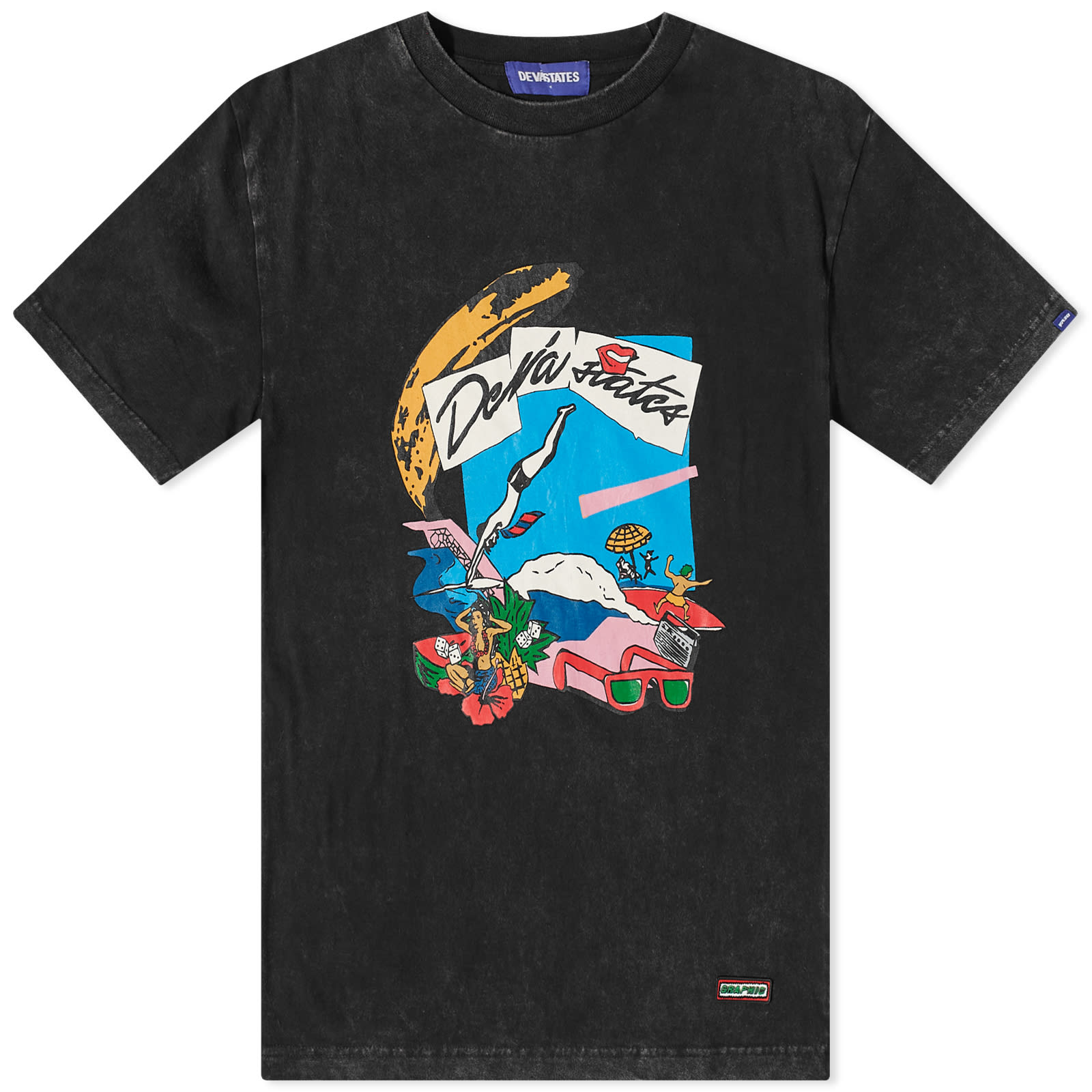 Deva States AWOL T-Shirt Washed Black | END. (GB)