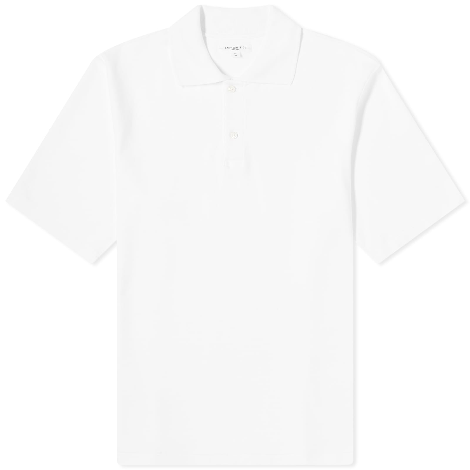 Lady White Co. Interlock Two Button Polo White | END. (US)