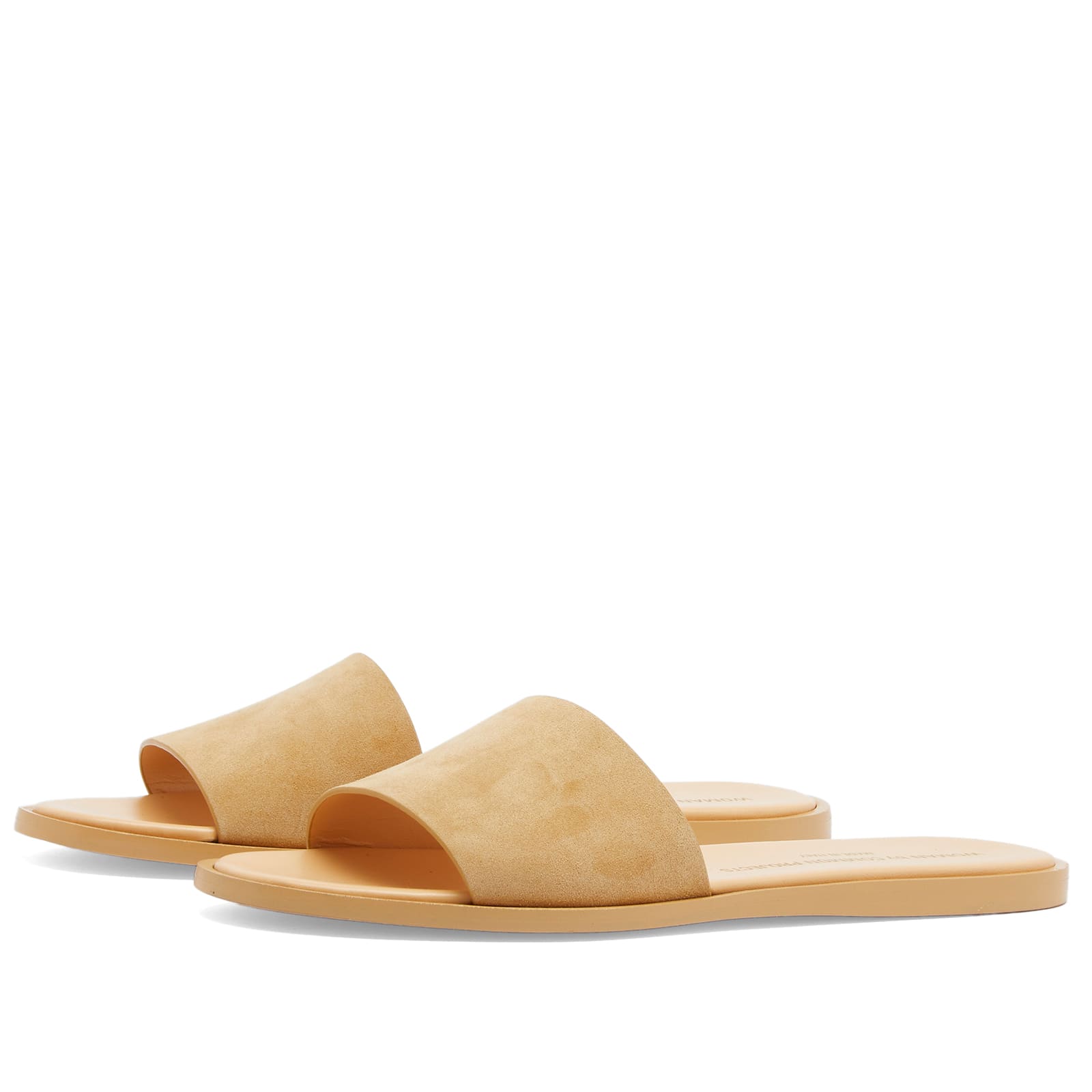 Woman by Common Projects Suede Slides Tan | END.