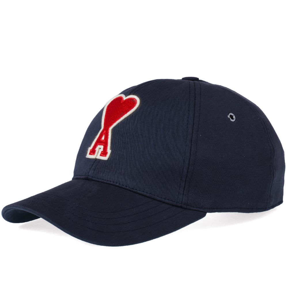 AMI Heart Embroidered Baseball Cap Navy | END. (AU)