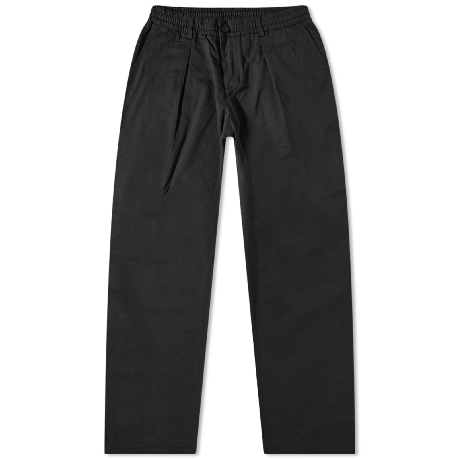 Universal Works Twill Pleated Track Pant Black | END.