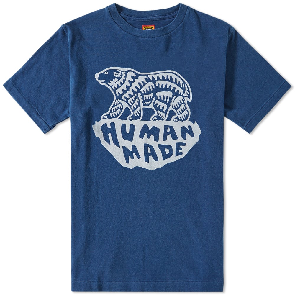 Human Made Indigo Tee White | END. (UK)