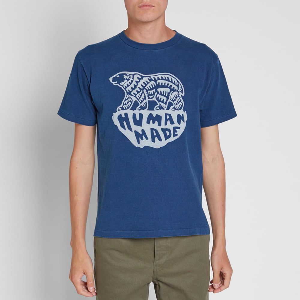 Human Made Indigo Tee White | END. (UK)