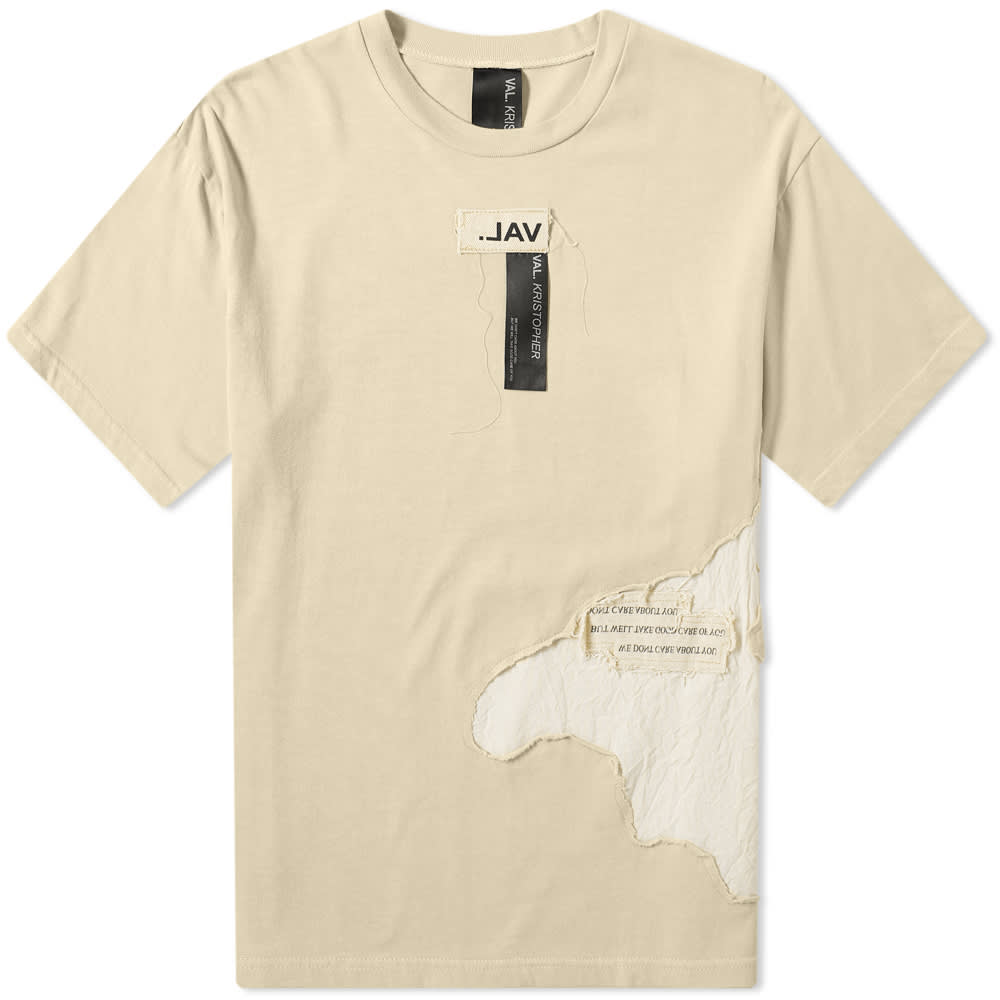 Val Kristopher Cracked Logo Tee Beige | END. (AR)