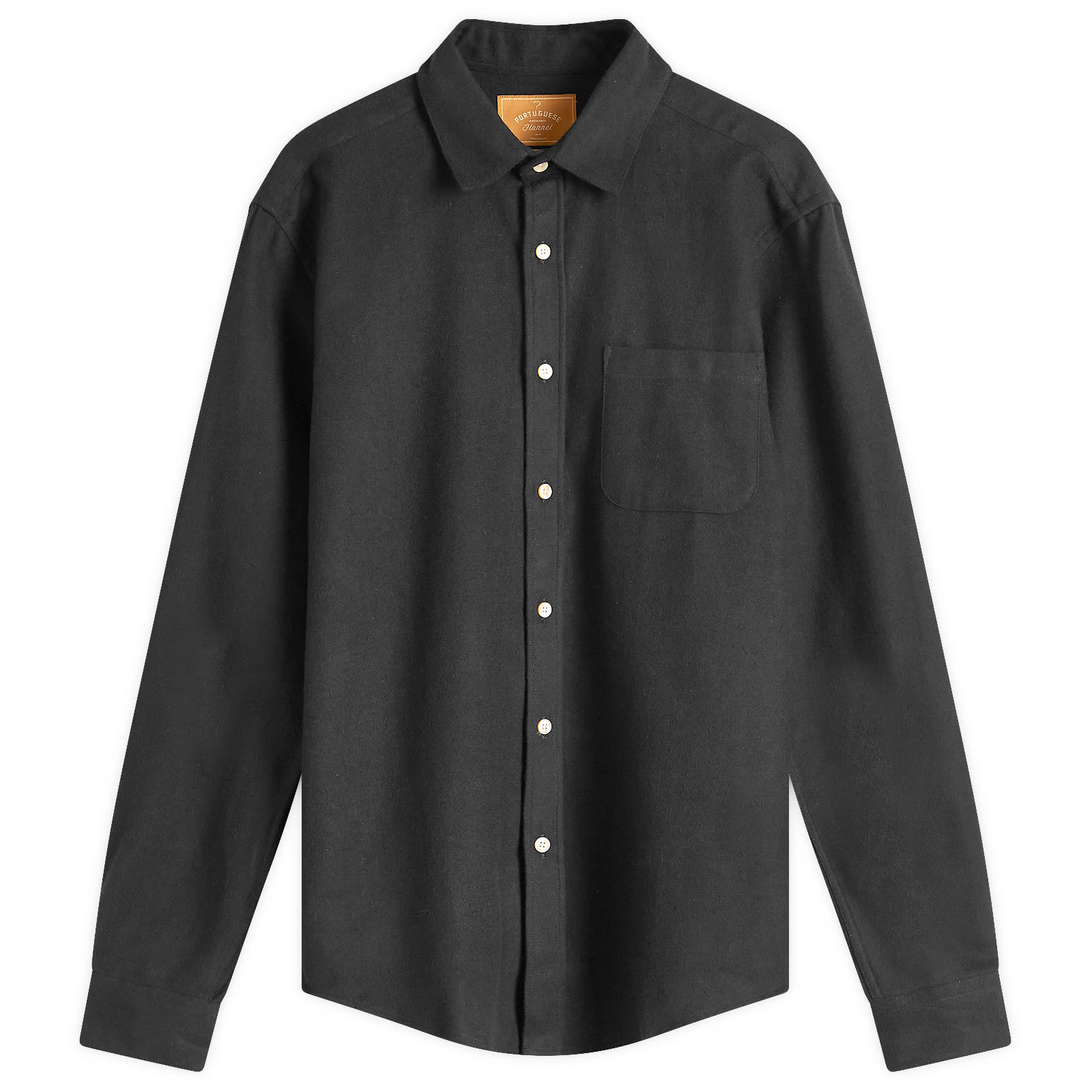 Portuguese Flannel Teca Flannel Shirt Black | END. (US)