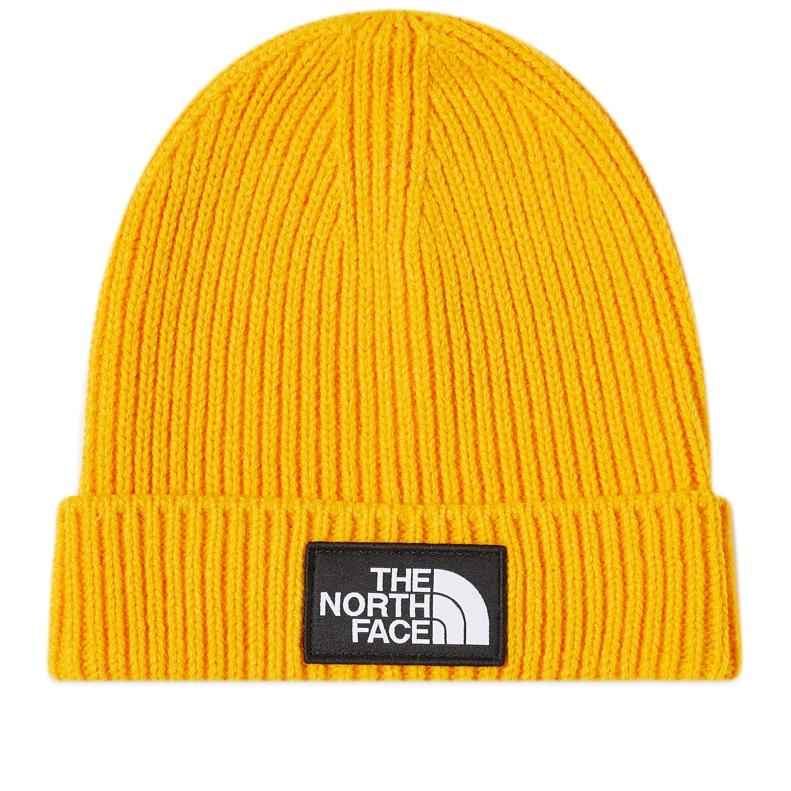 The North Face Logo Box Cuffed Beanie Summit Gold | END. (GB)
