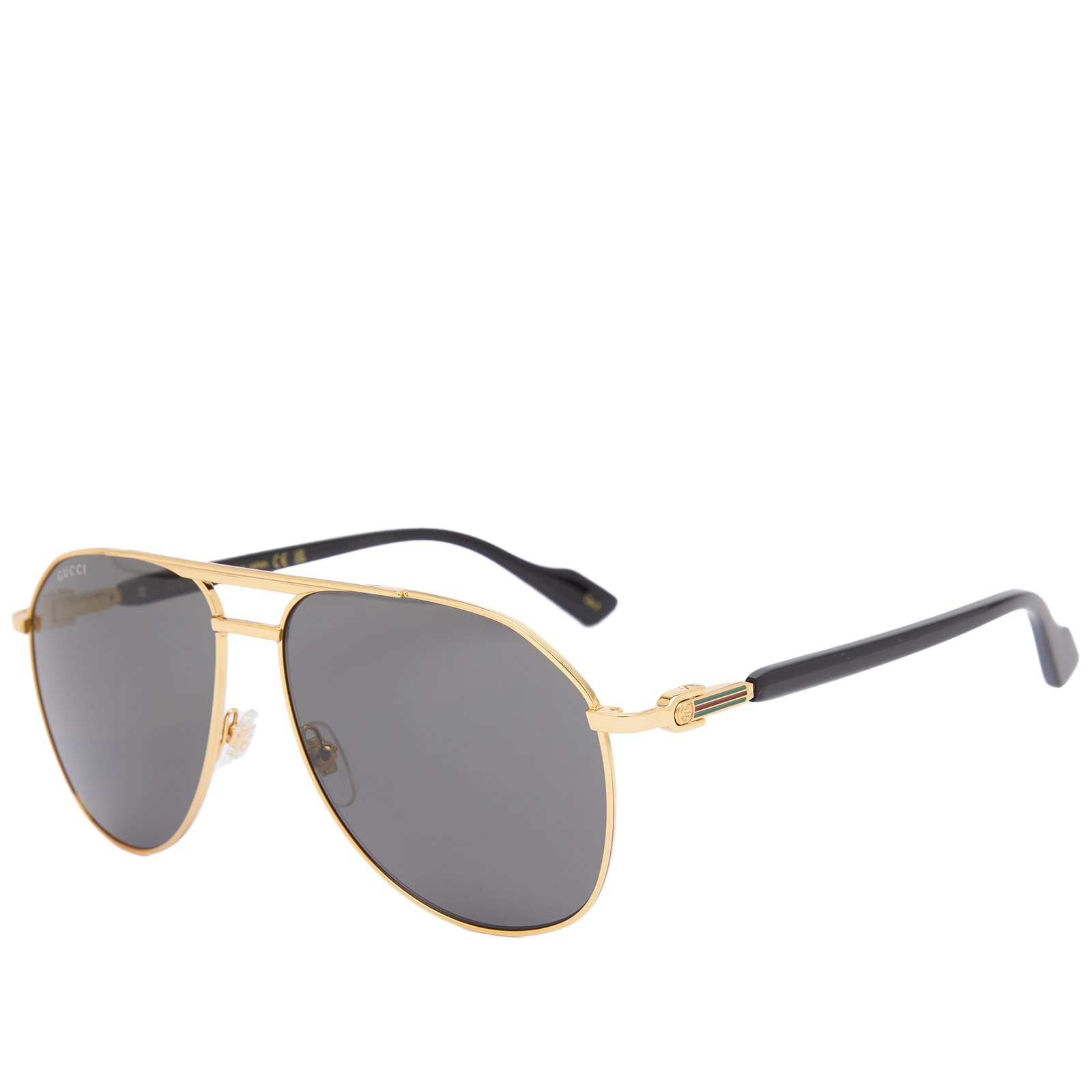 Gucci GG1220S Sunglasses Gold & Grey | END. (US)