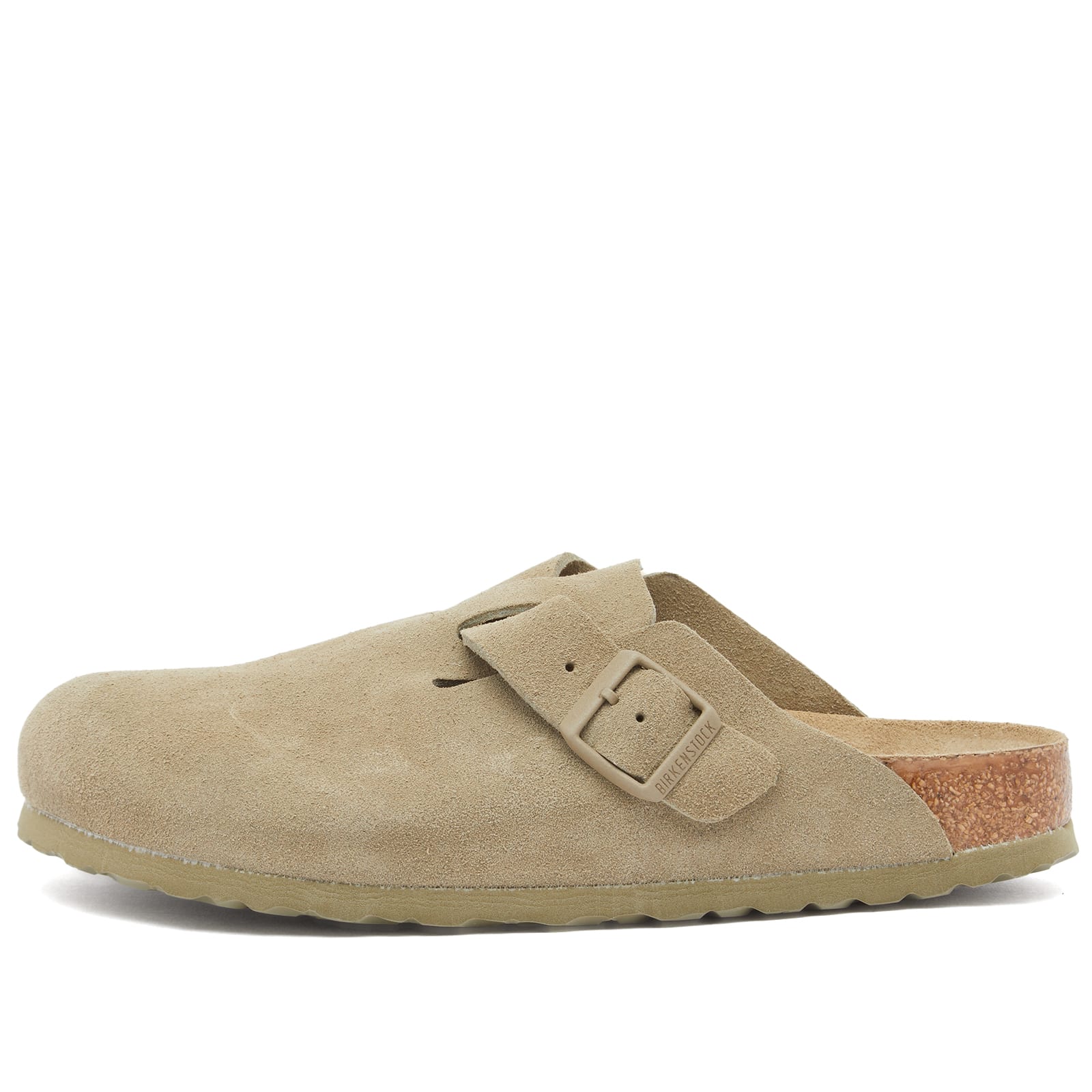 Birkenstock Boston SFB Faded Khaki Suede | END. (AU)