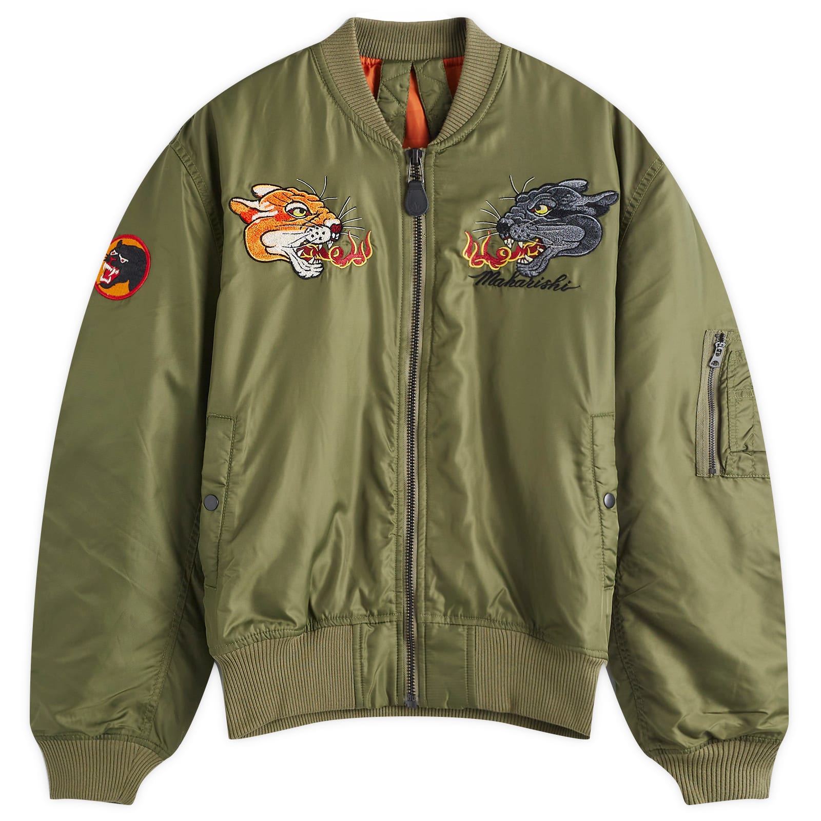 Maharishi Duality Panther MA1 Flight Jacket Olive | END. (US)