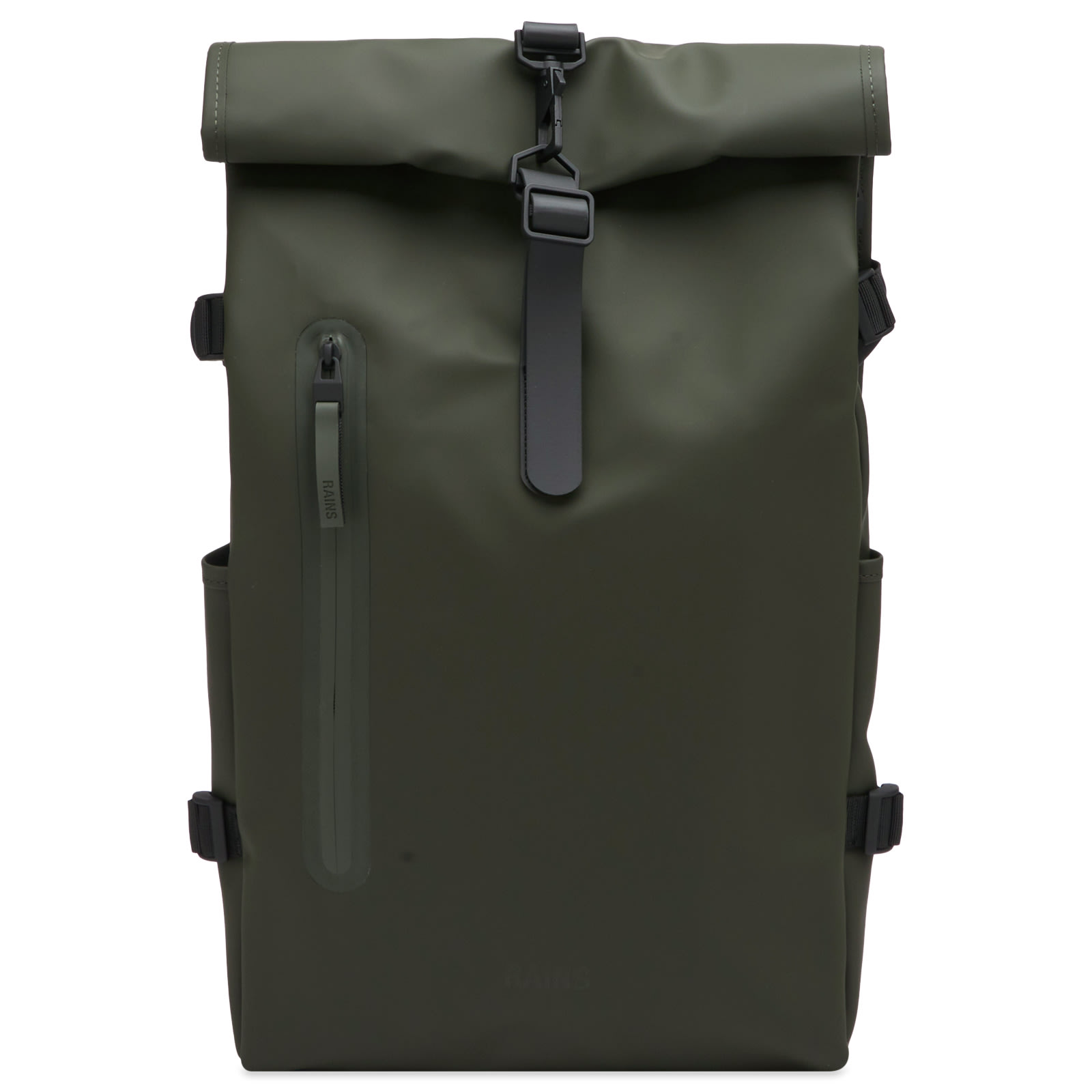RAINS Rolltop Rucksack Large Green | END. (AR)