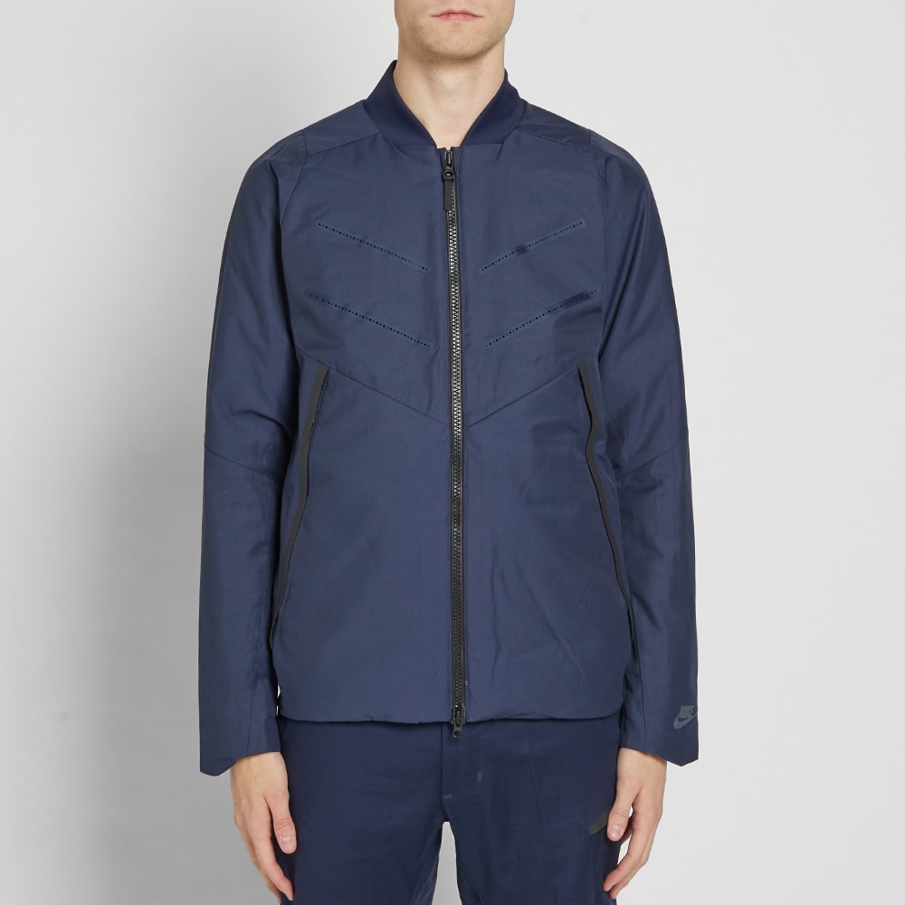 Nike Tech Fleece Aeroloft Bomber Obsidian & Black | END. (US)