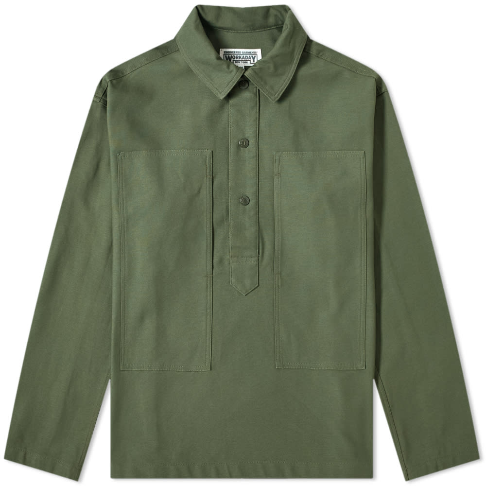 Engineered Garments Workaday Army Overshirt Olive | END. (AU)