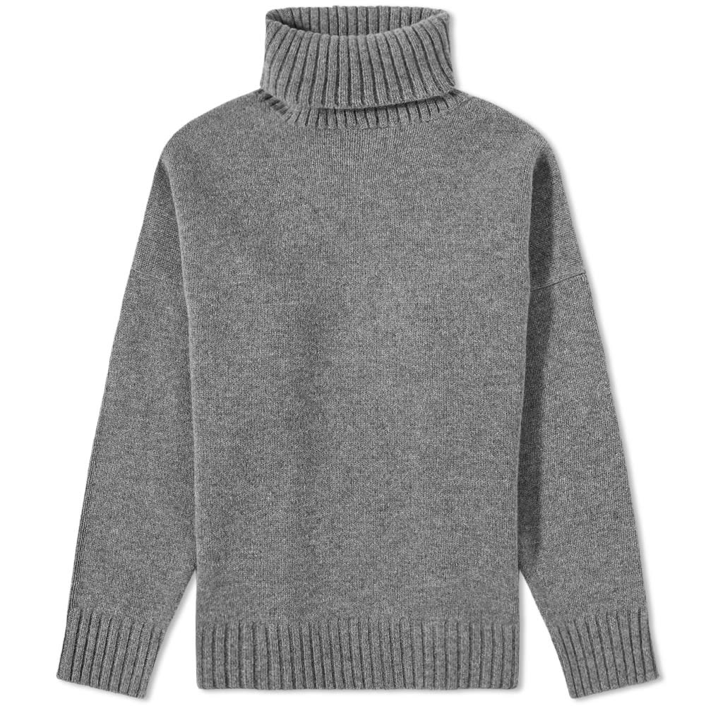 Harmony Windy Roll Neck Knit Grey | END.
