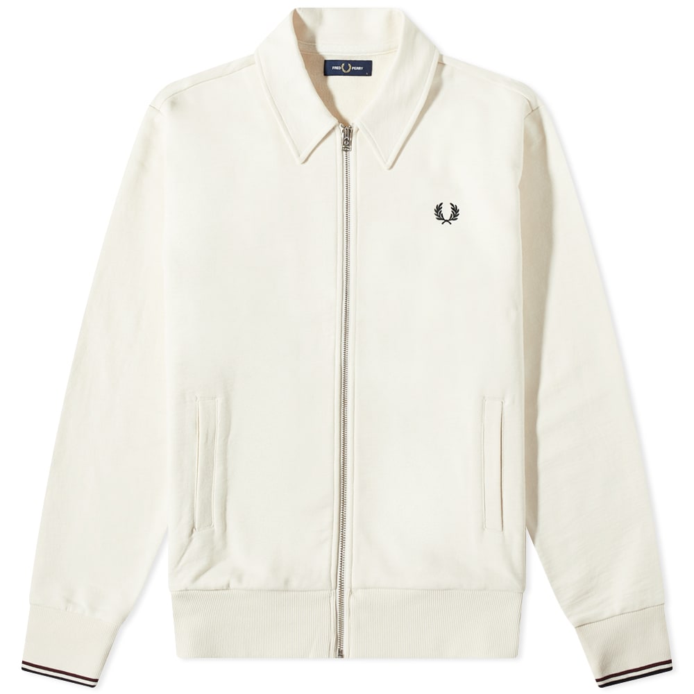 Fred Perry Zip Through Sweat Ecru | END. (GB)