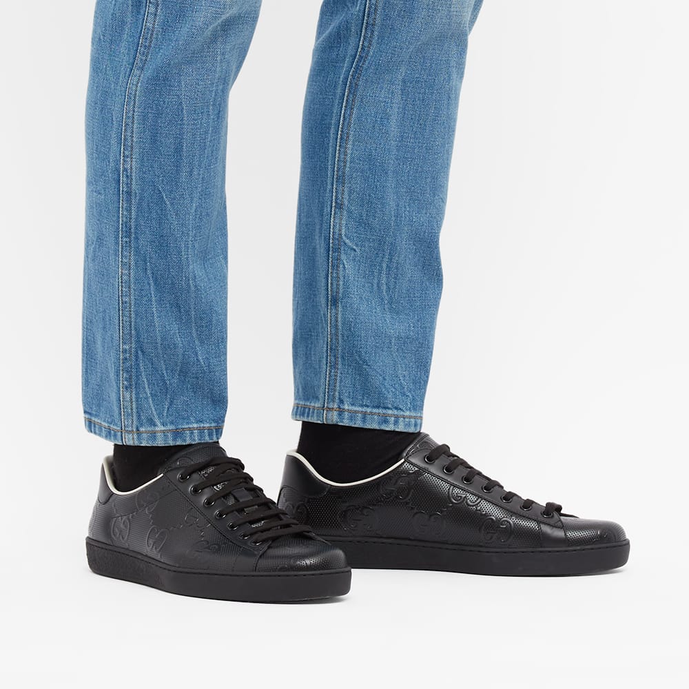 Gucci GG Embossed New Ace Sneaker Black | END. (UK)